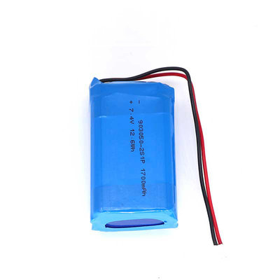 Customizable Flat Lithium Polymer Battery LiPo 7.4V 903050 1700mah For Medical Equipment