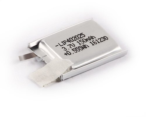 Rechargeable Miniature Lithium Polymer Battery 150mah Long Cycle Life Ul1642
