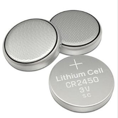 Button battery CR2450-700mAh-3.0V for Smart Car Key