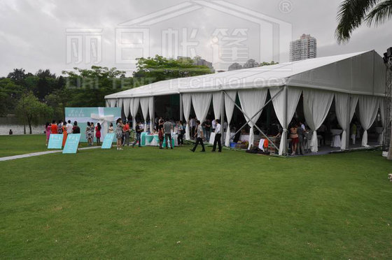 Fire Resistant Luxury Wedding Tent With Glass Wall System For Outdoor Wedding Event