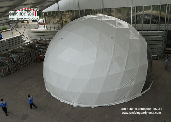 500 People White Roof Cover Geodesic Dome Tent Steel Structure for Outdoor Event