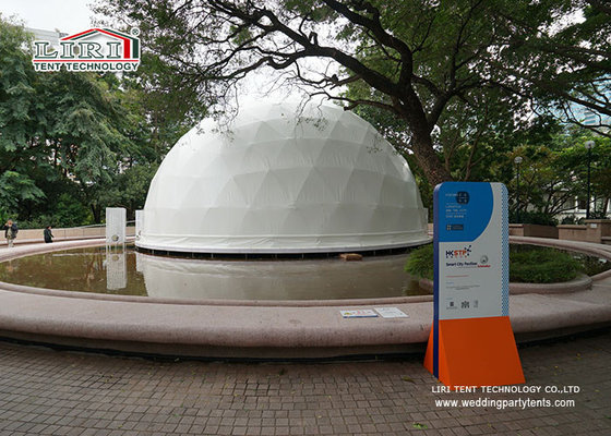 500 People White Roof Cover Geodesic Dome Tent Steel Structure for Outdoor Event