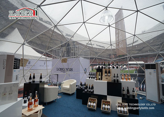 Transparent PVC Fabric Geodesic Dome Tent Steel Structure for Exhibition And Promotion