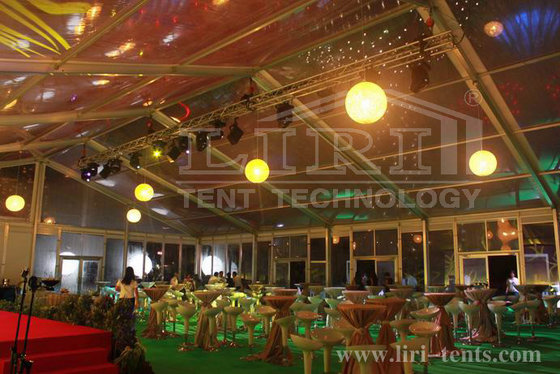 500 People transparent Luxury Wedding Tent With Decoration For Outdoor Activities