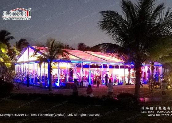 1500 People Clear Special Event Tent With Solid Glass Wall For Music Concert