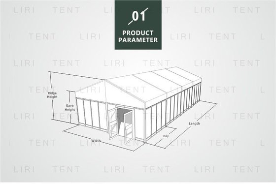 Strong Wind Resistance Aluminum Frame Disaster Relief Refugee Medical Tent for Sale