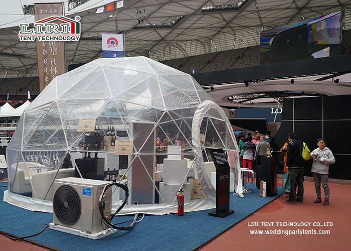 Transparent PVC Fabric Geodesic Dome Tent Steel Structure for Exhibition And Promotion