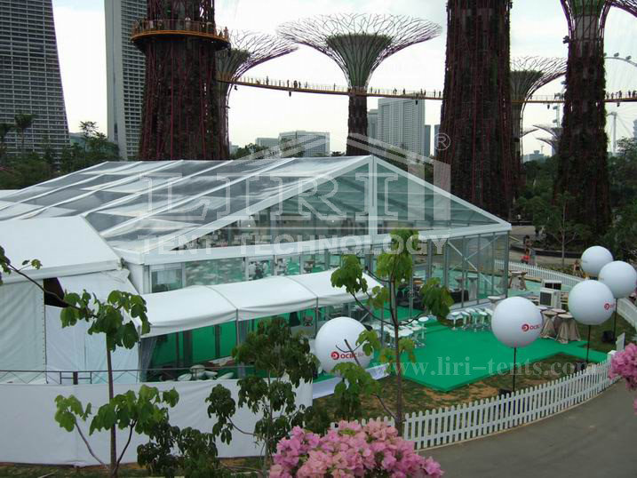 500 People transparent Luxury Wedding Tent With Decoration For Outdoor Activities