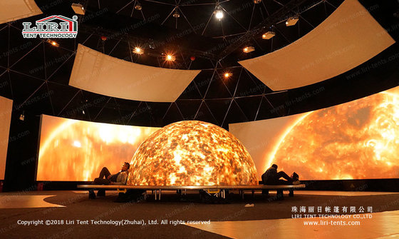High Quality 25m Diameter Geodesic Dome Projection Tent for Outdoor Party Events from Liri Tent