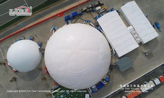World's largest 60m dia Geodesic Dome Tent in Middle East from Liri Tent China