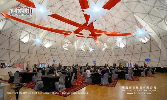 World's largest 60m dia Geodesic Dome Tent in Middle East from Liri Tent China