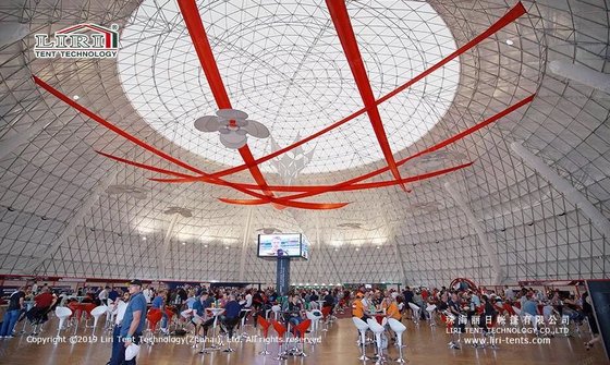 World's largest 60m dia Geodesic Dome Tent in Middle East from Liri Tent China