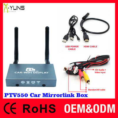 2.4G & 5G Car mirror link black box for CVBS(AV in) RCA/RGB/YPbPr Huawei OPPO ZTE project