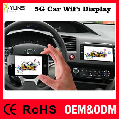 Ptv550 2 antennas Dual-band 2.4G+5G Car mirrorlink box Android Miracast Airplay Mirroring