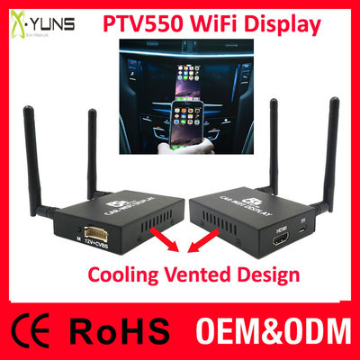 Ptv550 2antennas 2.4G+5G Car mirrorlink box ios10 Youtube Android Miracast Airplay