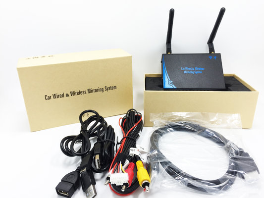 auto smartphome mirror link airplay miracast av/hdmi output adapter