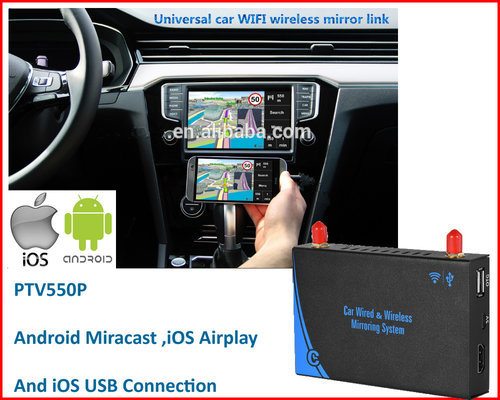 PTV550P car mirror link miracast adapter GPS Music Player