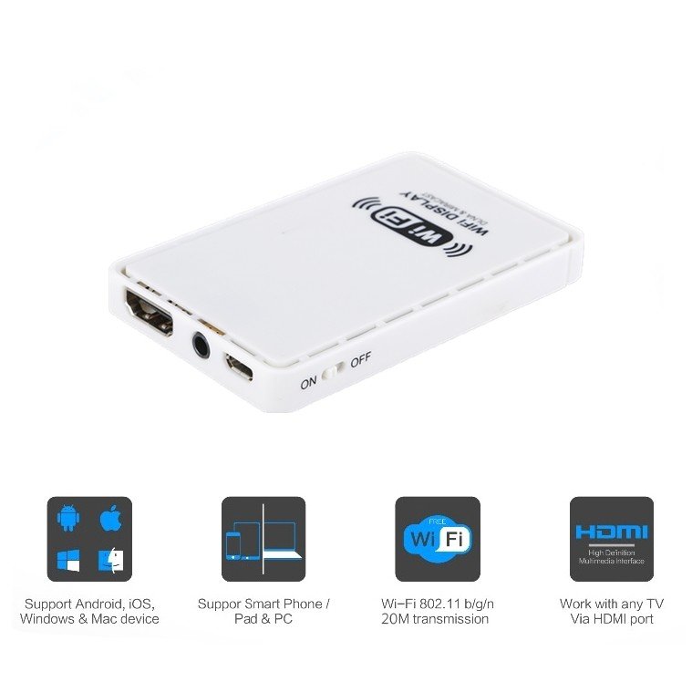 Wifi Display DLNA,Airplay mirroring,Miracast wireless display Android Miracast &amp; IOS Airplay Mirroring PTV8000B