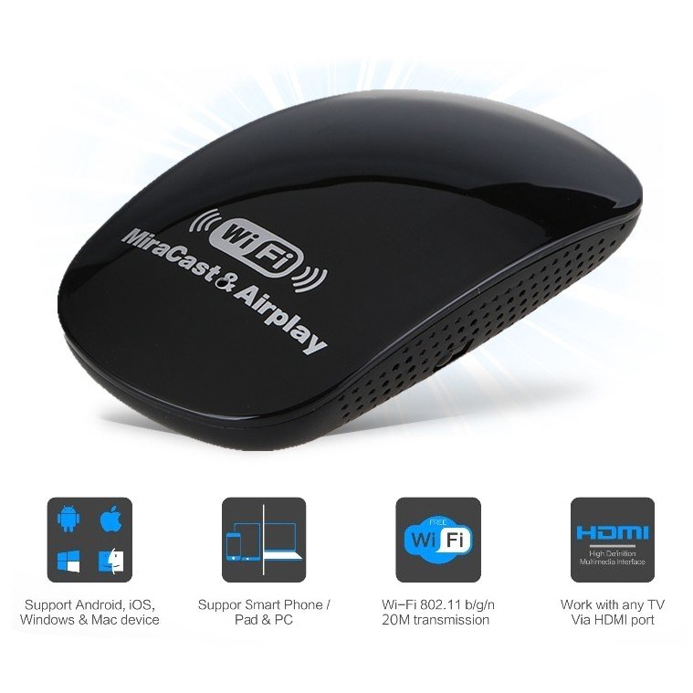 Wifi Display DLNA,Airplay mirroring,Miracast wireless display Android Miracast &amp; IOS Airplay Mirroring PTV8000M