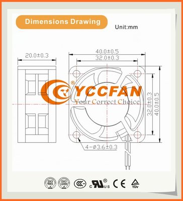 China factory customized 40mm 4020 40x40x20mm electric motor micro DC brushless axial cooling fan 3v 5v 9v 12v 24v