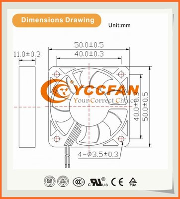 50mm 5010 dc 5v 12v 24v small brushless axial fan 50x50x10mm