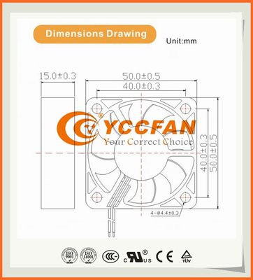2 inch 50mm 5015 dc brushless small projector cooler axial flow fan 50x50x15 12v