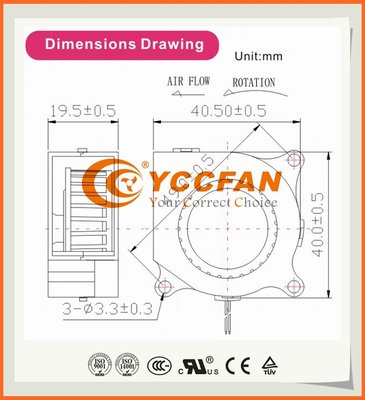 40mm 4020 high pressure 12v dc brushless micro centrifugal fans blower