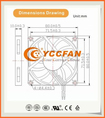 Shenzhen factory fans prices 80m 8010 12volt dc brushless electric cooker axial flow fans 80x80x10