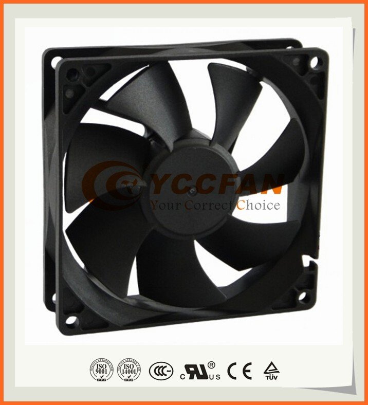 90mm 9225 dc 12v brushless ball bearing computer axial flow cooling fan 92x92x25