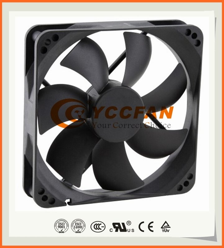 Shenzhen factory 120mm 12volt 1.92w brushless dc axial cooling fan 12025 120x120x25