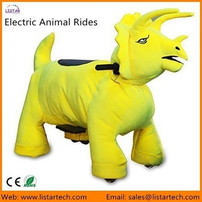 China Coin Operated Kiddie Rides Plush Animal Coin Operated Kiddie Rides-Triceratops supplier