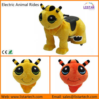 China Electric Stuffed Animals, Ride on Toys Motorized Plush Riding Animals Zippy Rides-Bee supplier