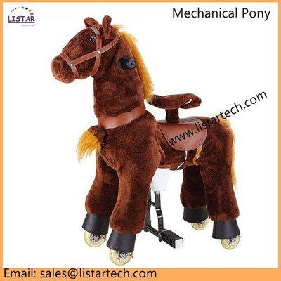 China New Pony Cycle Ride On Horse Small Size Brown, for kids Rocking Walking Ride on Toy Horse supplier