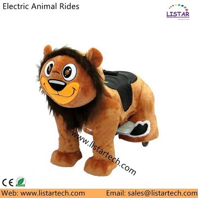 China Motorized Plush Riding Animals Ride Walking, Animal Rides, Kiddie Ride, Battery Rides-Lion supplier