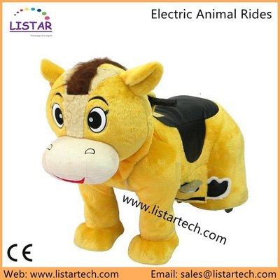 China Coin Operated Plush Motorcycle Mall Animal Electronic Rides, Animal Rides Product Supplier supplier