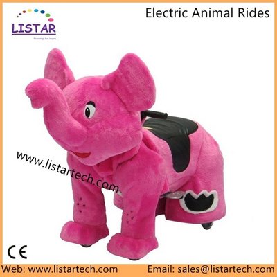 China Stuffed Plush Wheel Coin Operated Walking Animal Happy Rides On Animals Motorized Animals supplier