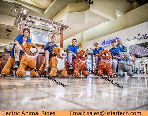 China Motorized Plush Riding Animals Bicycle Led Animal Toy Cars, Happy Riding with Friends! supplier