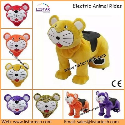China Pedal Car Electrical Kids Ride on Car Baby Walking Animal Car, Plush Walking Animal Rides supplier