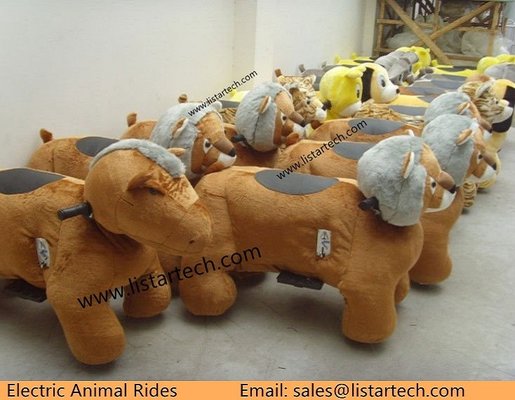 China Walking on Playground Fur Simulation Pony for Kids Electric Animal Ride with CE Approved supplier