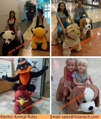 China Kids Amusement Rides, Electric 4 Wheels Walking Animal Rides in Square & Shopping Mall supplier
