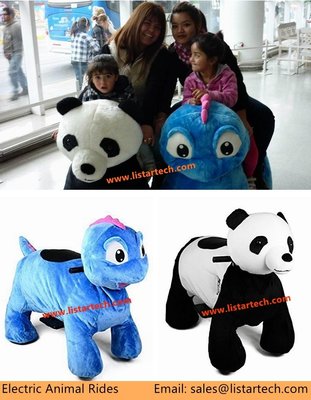 China rechargeable battery motorized plush riding 12v kids electric ride supplier