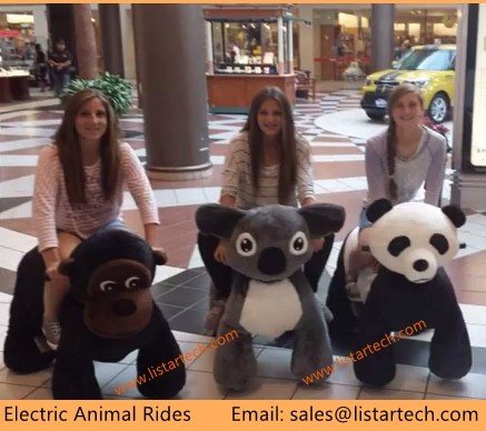 China Mini Panda Electronic Animal Scooter for Kids in the Mall supplier