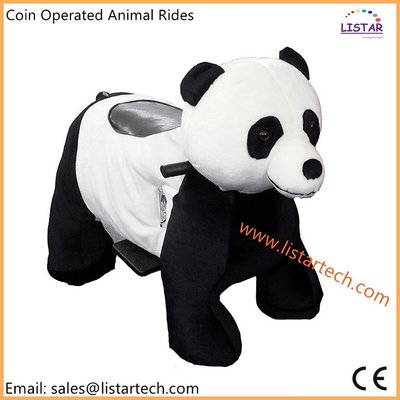 China stuffed animals plush wheeel motorized plush riding animals supplier