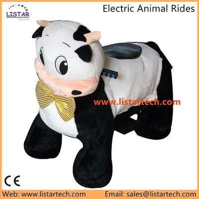 China plush riding animals motorized animals stuffed ride on bikes for kids supplier