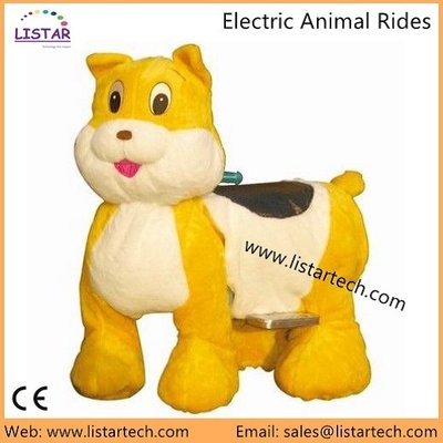 China riding animals walking play led wheel animation plush motorized animals supplier