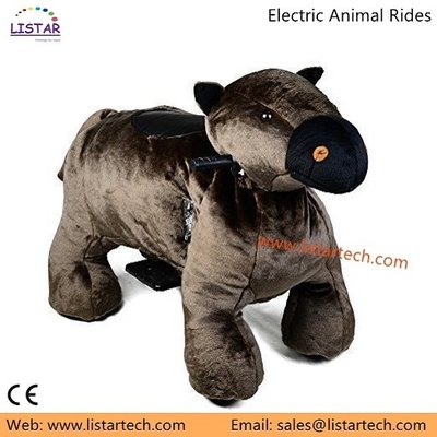China plush riding animals bicycle led animal walking animal rides with wheels supplier