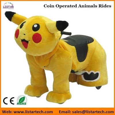 Pokemon Coin Operated Battery Animals Electric Ride on Motorized Animals for mall supplier