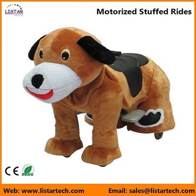 Battery Operated Motorized Stuffed Rides on Toys for kids and adult-Dog supplier