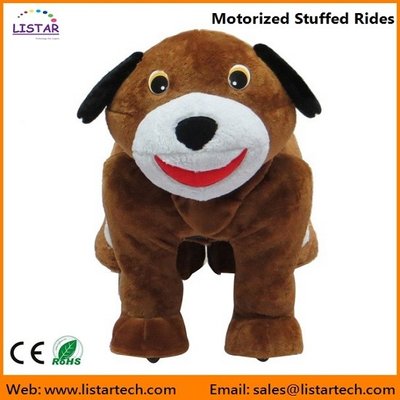 Battery Operated Motorized Stuffed Rides on Toys for kids and adult-Dog supplier