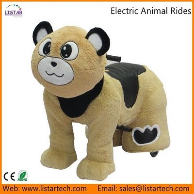 Plush Toys Ride, Kids Electric Cars, Fairground Rides for sale, Animal Rides -Bear brown supplier